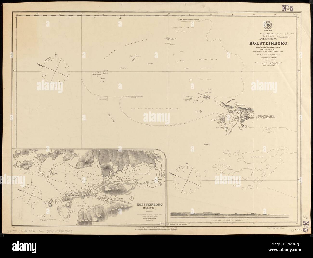 Greenland, west coast, Davis Strait, approaches to Holsteinborg : from ...