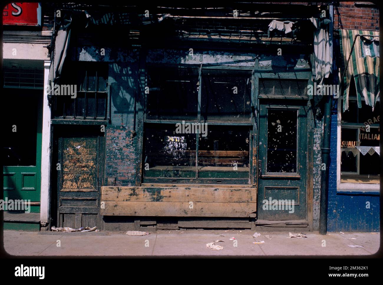 Green-painted storefront, likely Boston , Storefronts. Edmund L ...