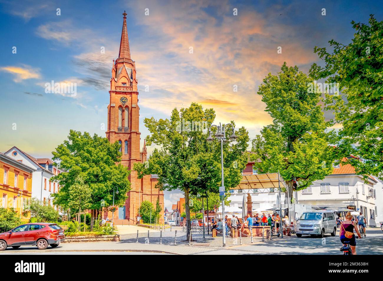 Old city of Langen, Hessen, Germany Stock Photo - Alamy