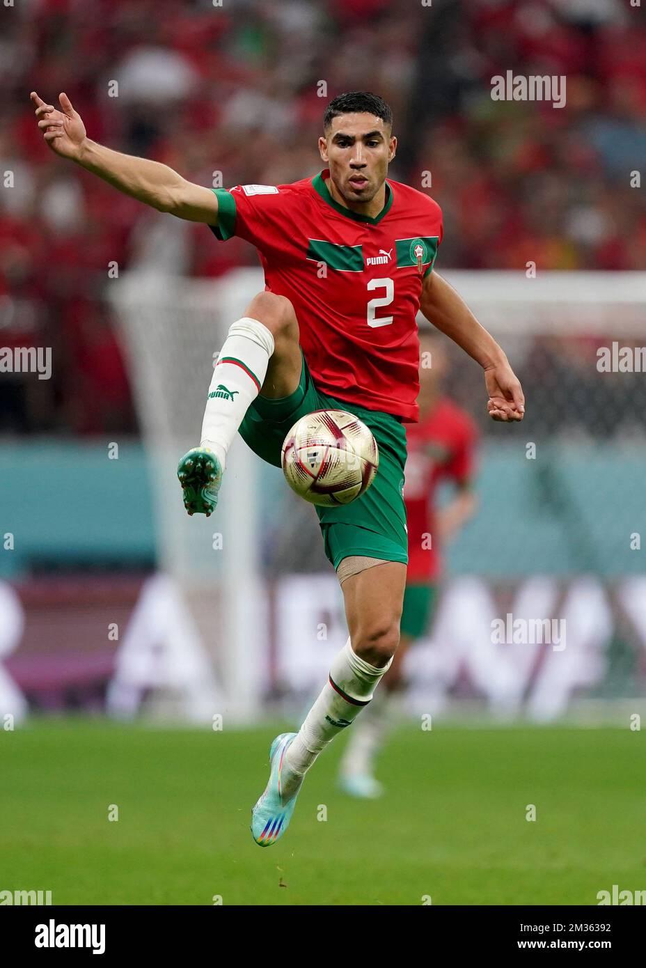 Morocco’s Achraf Hakimi in action during the FIFA World Cup Semi-Final ...