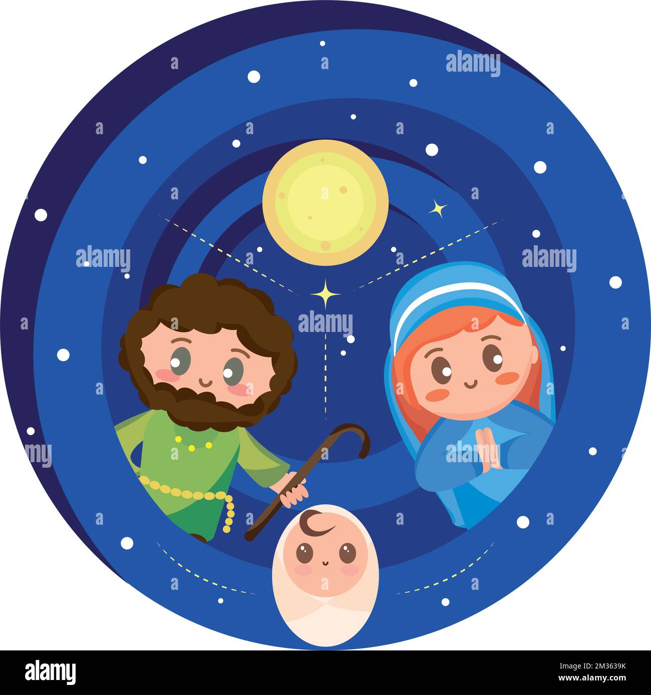 Birth jesus christ mary joseph Cut Out Stock Images & Pictures - Alamy
