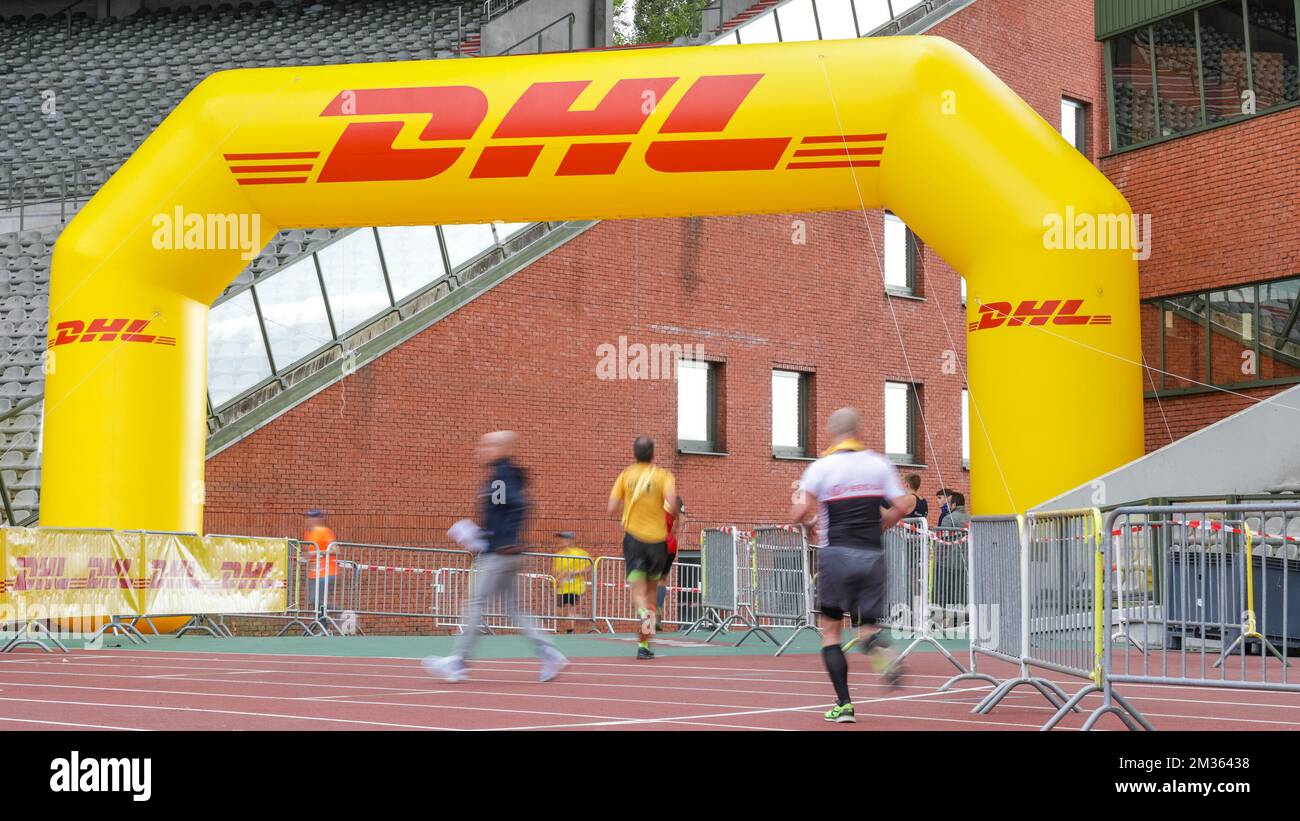 Illustration picture shows the 17th edition of the DHL Brussels Ekiden ...