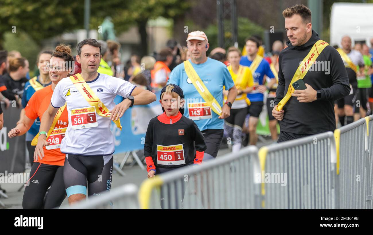 Illustration picture shows the 17th edition of the DHL Brussels Ekiden ...