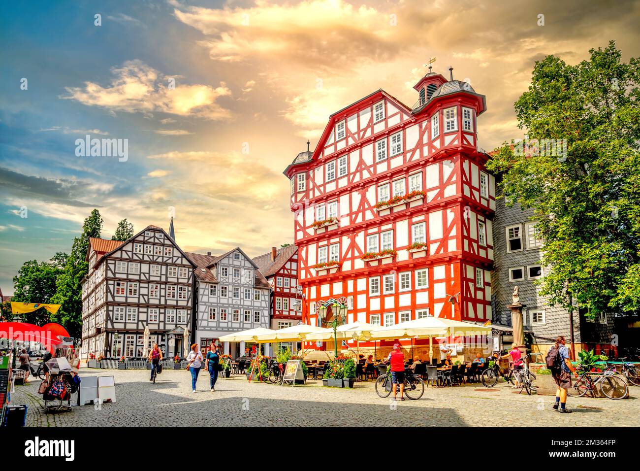 City hall of Melsungen, Hessen, Germany Stock Photo - Alamy