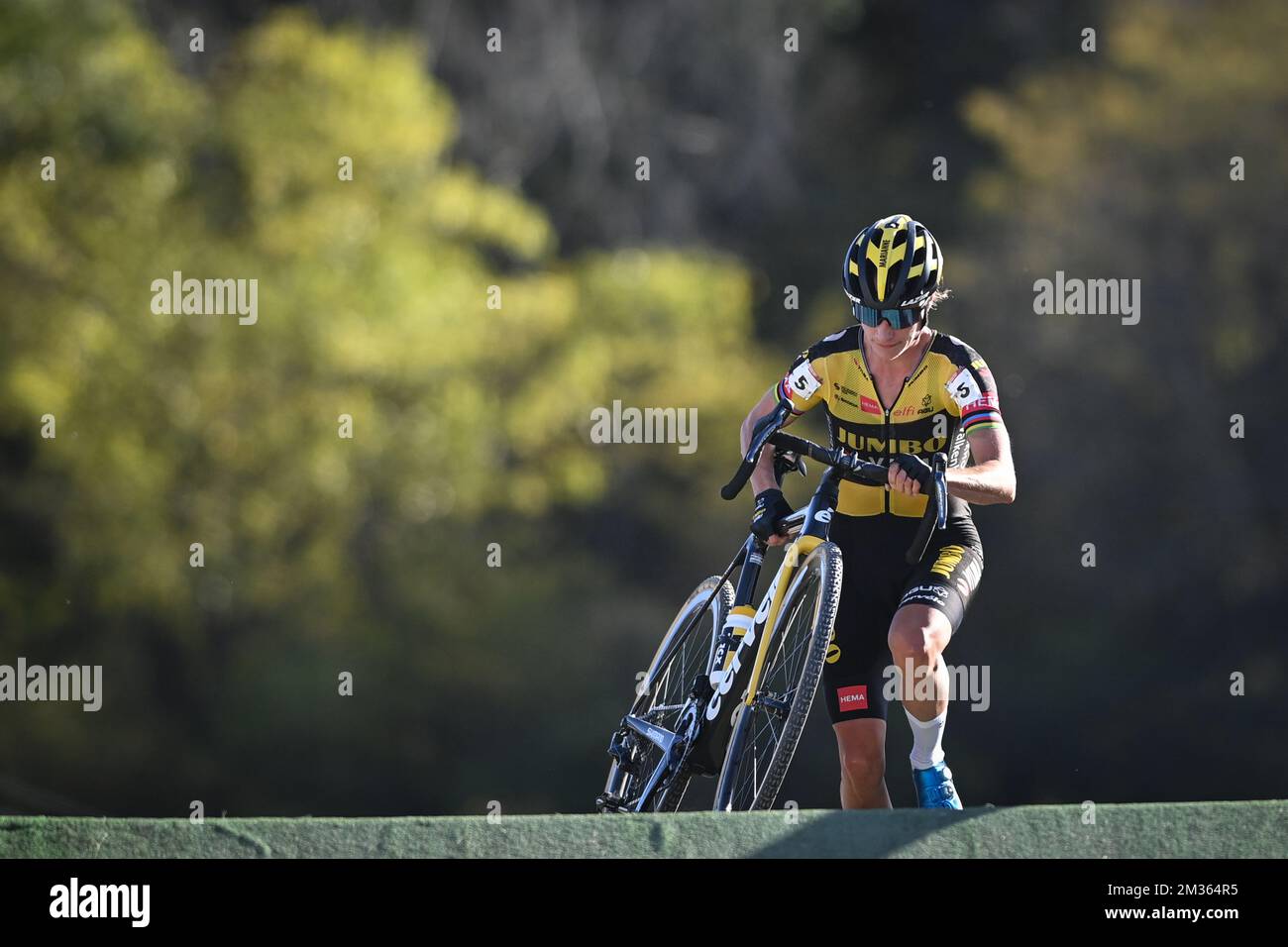 Dutch Marianne Vos pictured in action during the women's elite race at ...