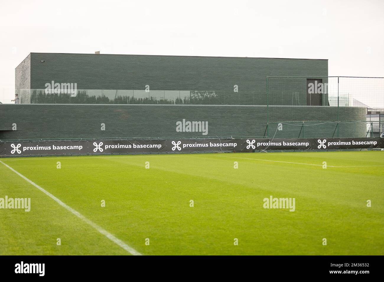 The new building of Proximus Basecamp pictured during a training ...