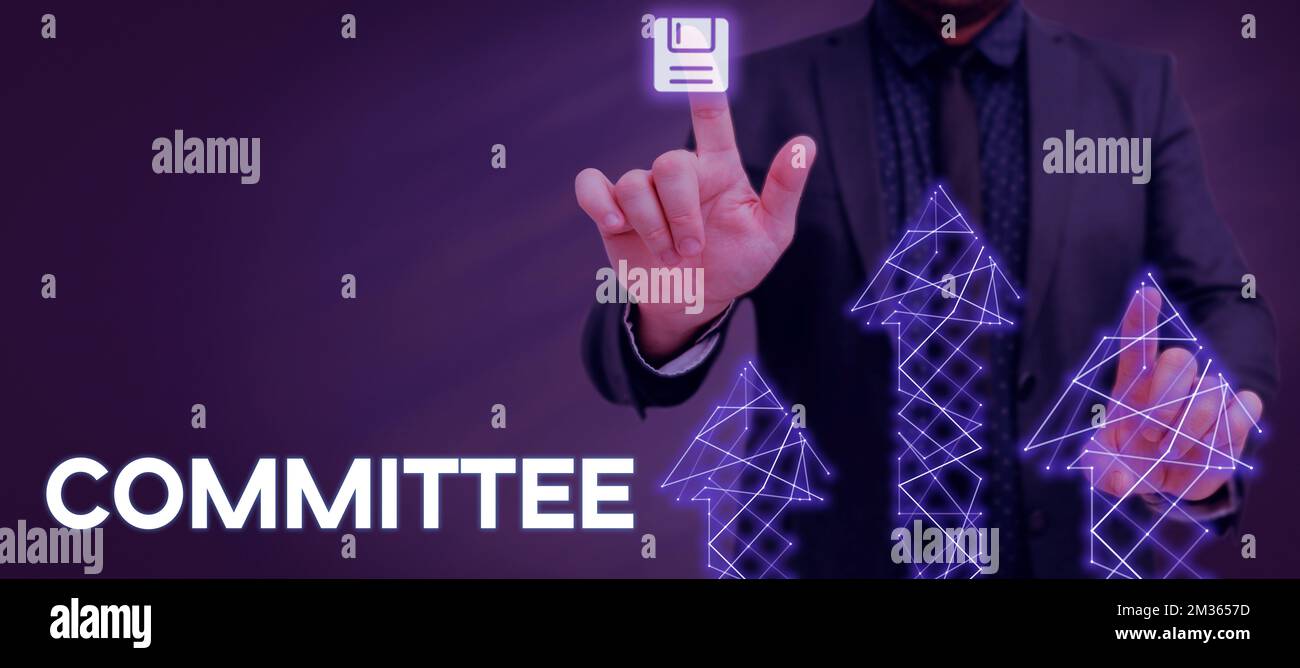 Conceptual display Committee. Word Written on Group of people appointed ...