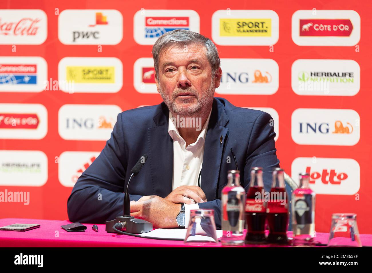 Stefan Van Loock pictured during a press conference of the Belgian ...