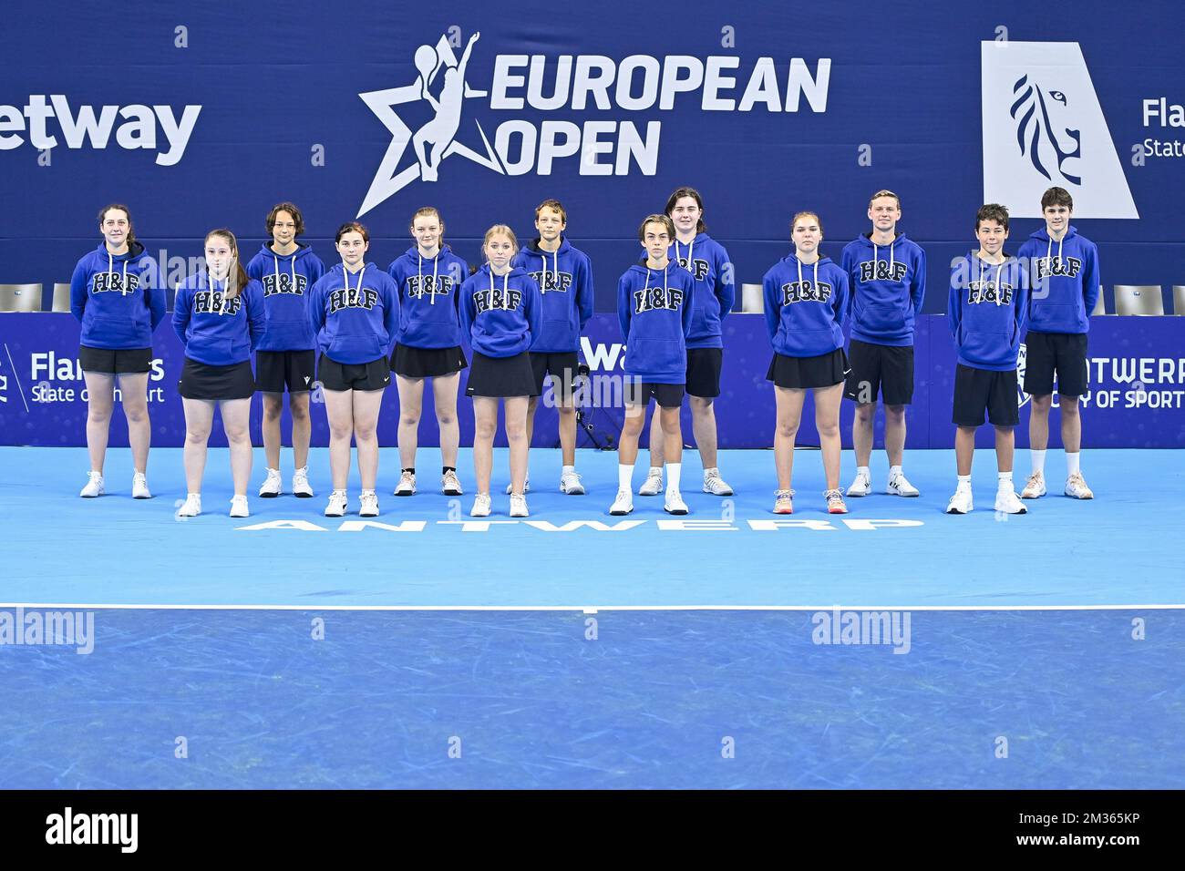 Illustration picture shows ball girls and boys ahead of the European ...