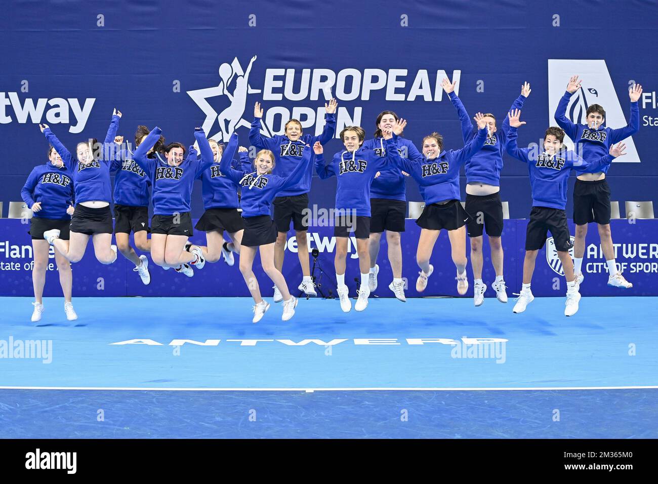 Illustration picture shows ball girls and boys ahead of the European ...