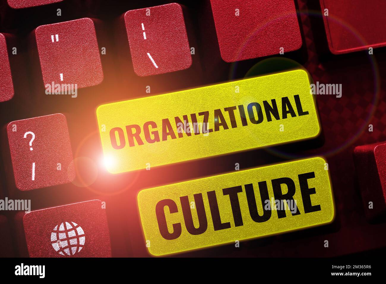 Text caption presenting Organizational Culture. Word for the study of ...
