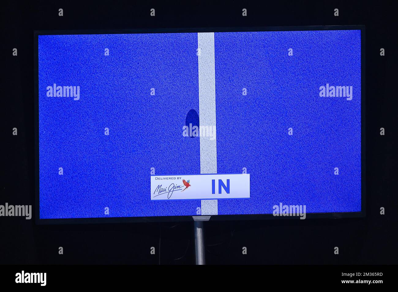 Illustration picture shows the hawkeye system during a match between ...