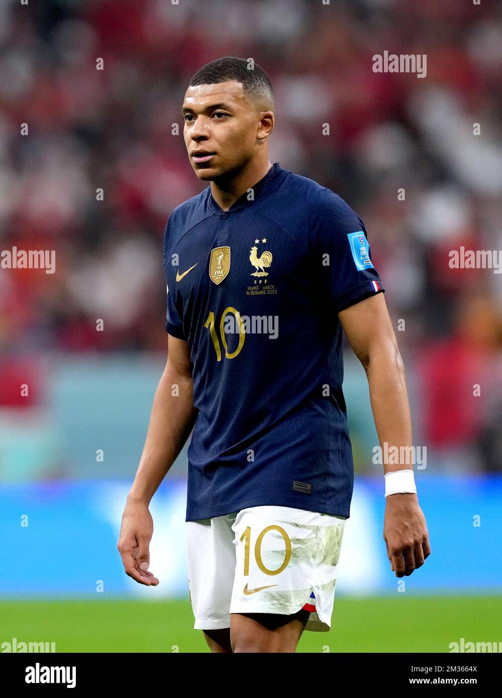 France's Kylian Mbappe during the FIFA World Cup Semi-Final match at ...