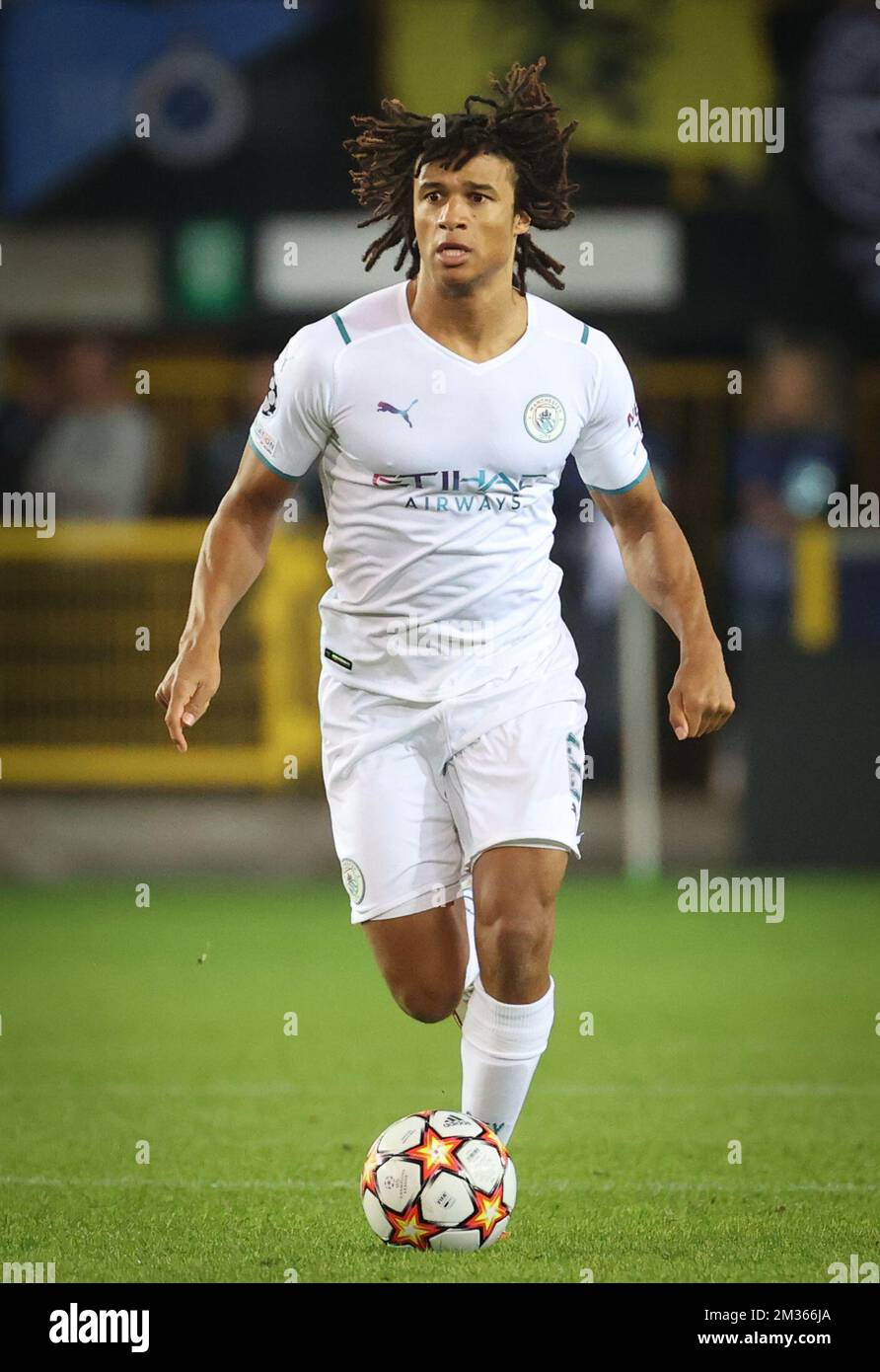 Manchester City's Nathan Ake pictured in action during a game between ...