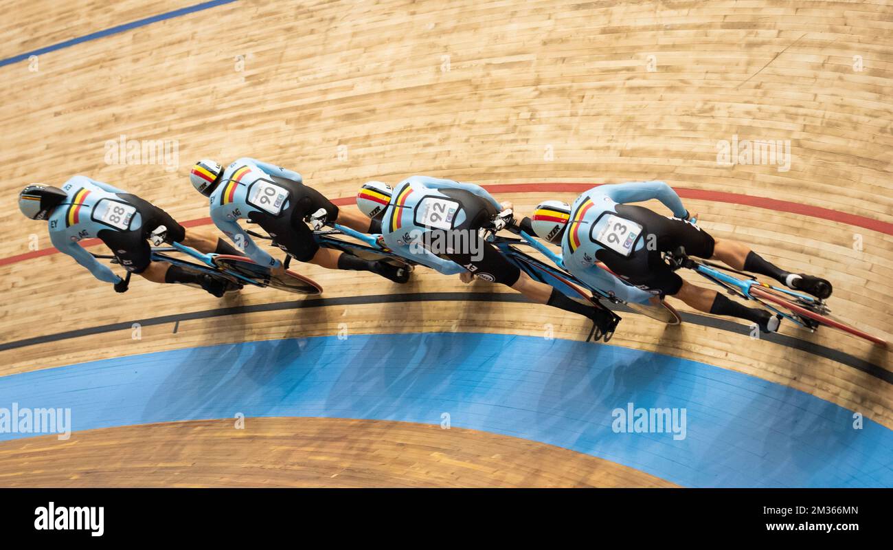 Belgian Tuur Dens, Belgian Gianluca Pollefliet, Belgian Brent Van ...