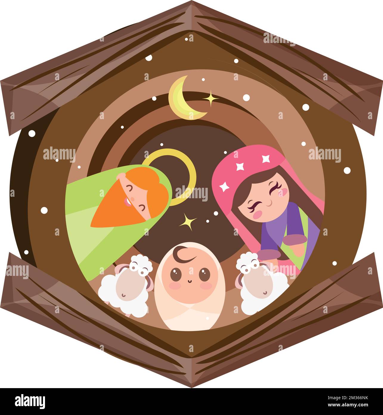 Cute baby jesus manger character hi-res stock photography and images ...