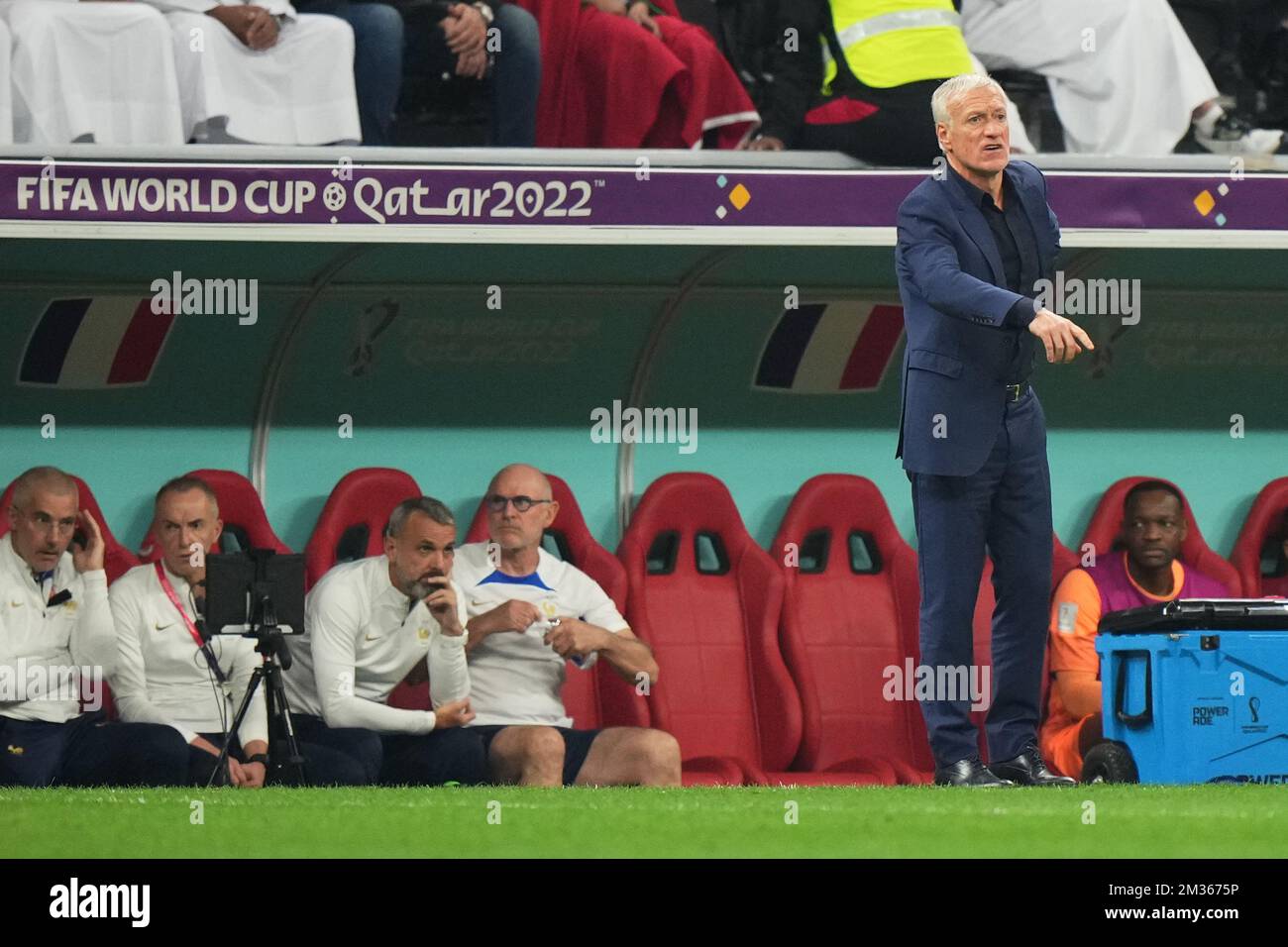 Al Khor, Qatar. 14th Dec, 2022. France head coach Didier Deschamps ...