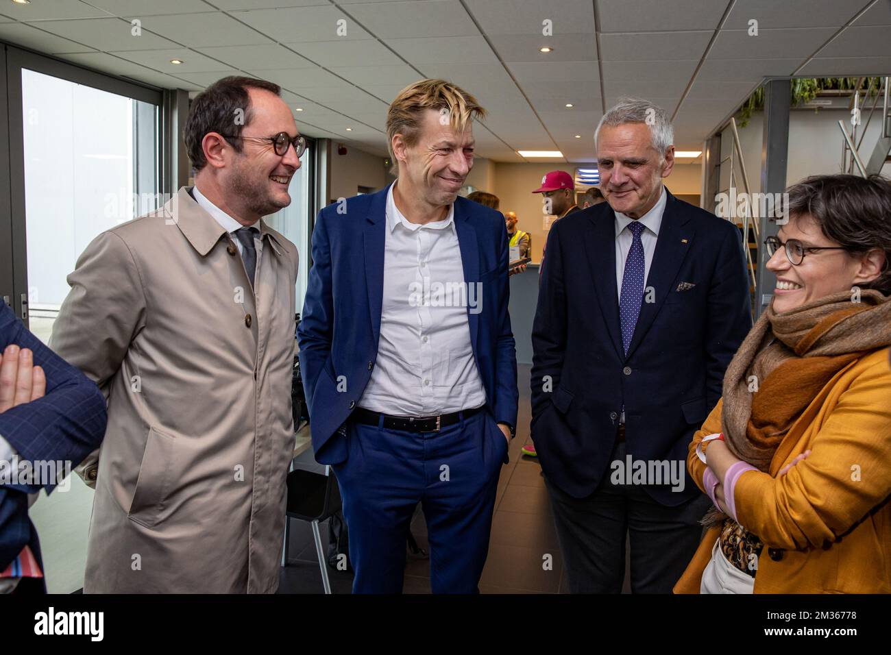 Justice Minister Vincent Van Quickenborne, ELIA CEO Chris Peeters, Vice ...