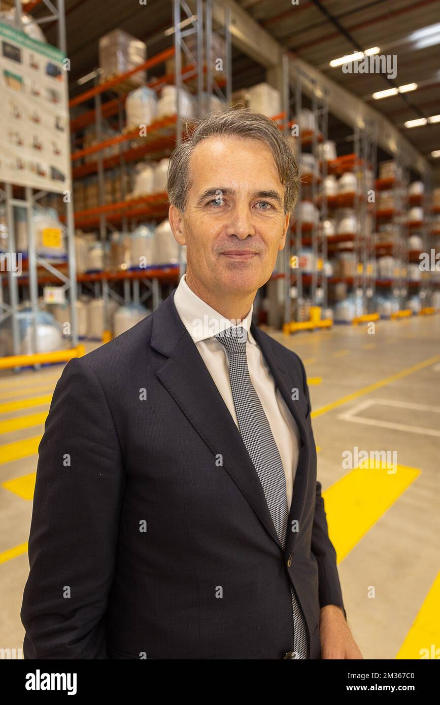 CEO Callebaut Chocolate Peter Boone poses for the photographer during ...
