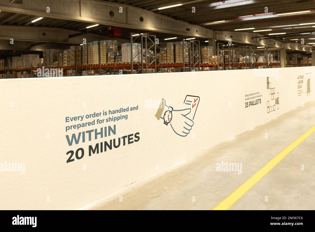 Illustration picture shows the official opening of the new Callebaut ...