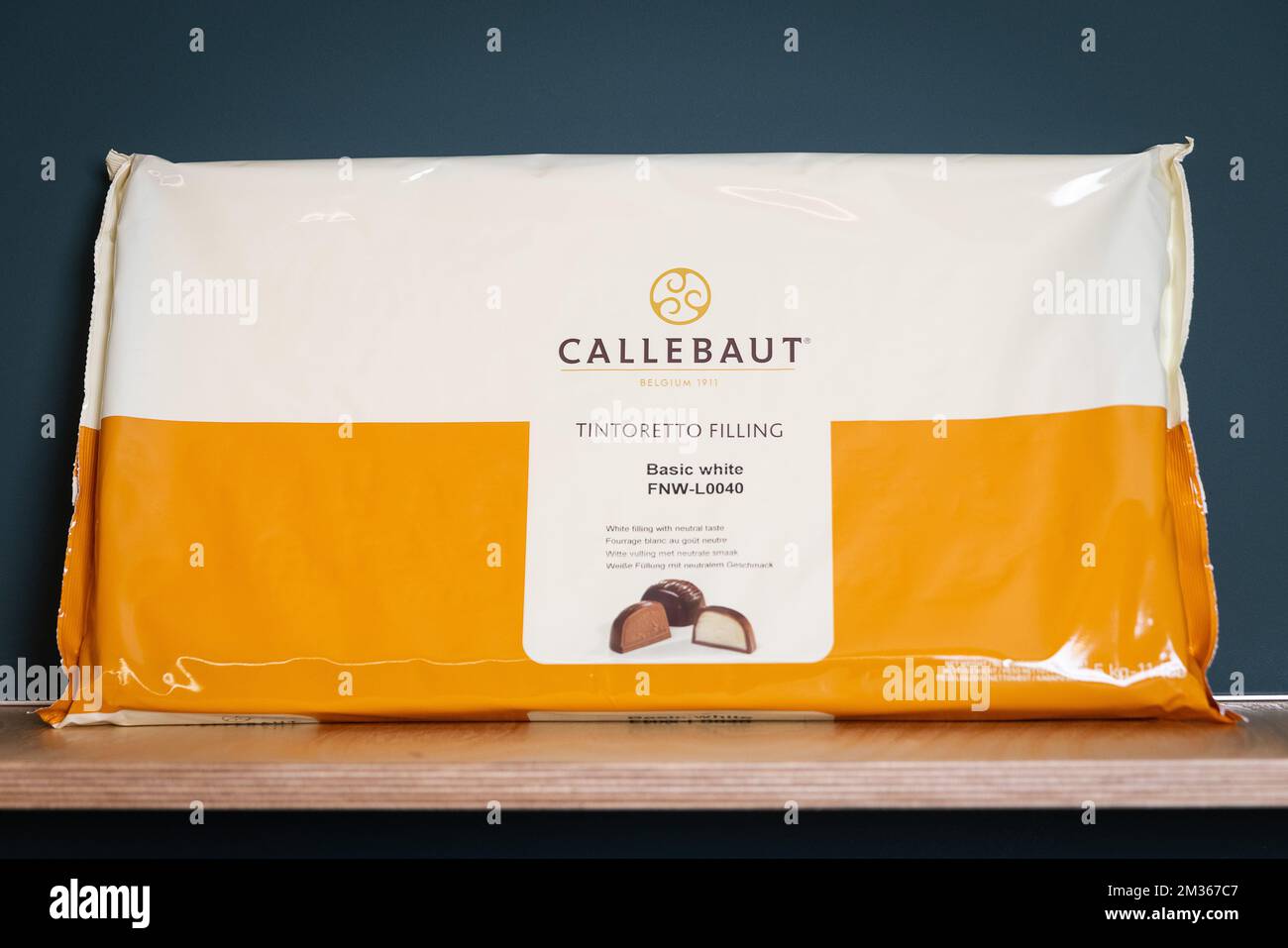 Illustration picture shows a Barry Callebaut bag with Tintoretto ...