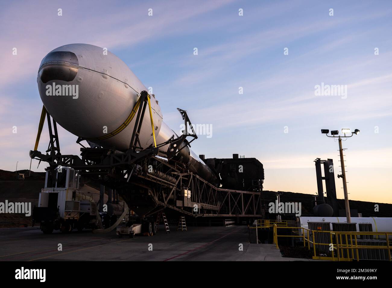 December 13, 2022: Vandenberg, California, USA: A SpaceX Falcon 9 ...