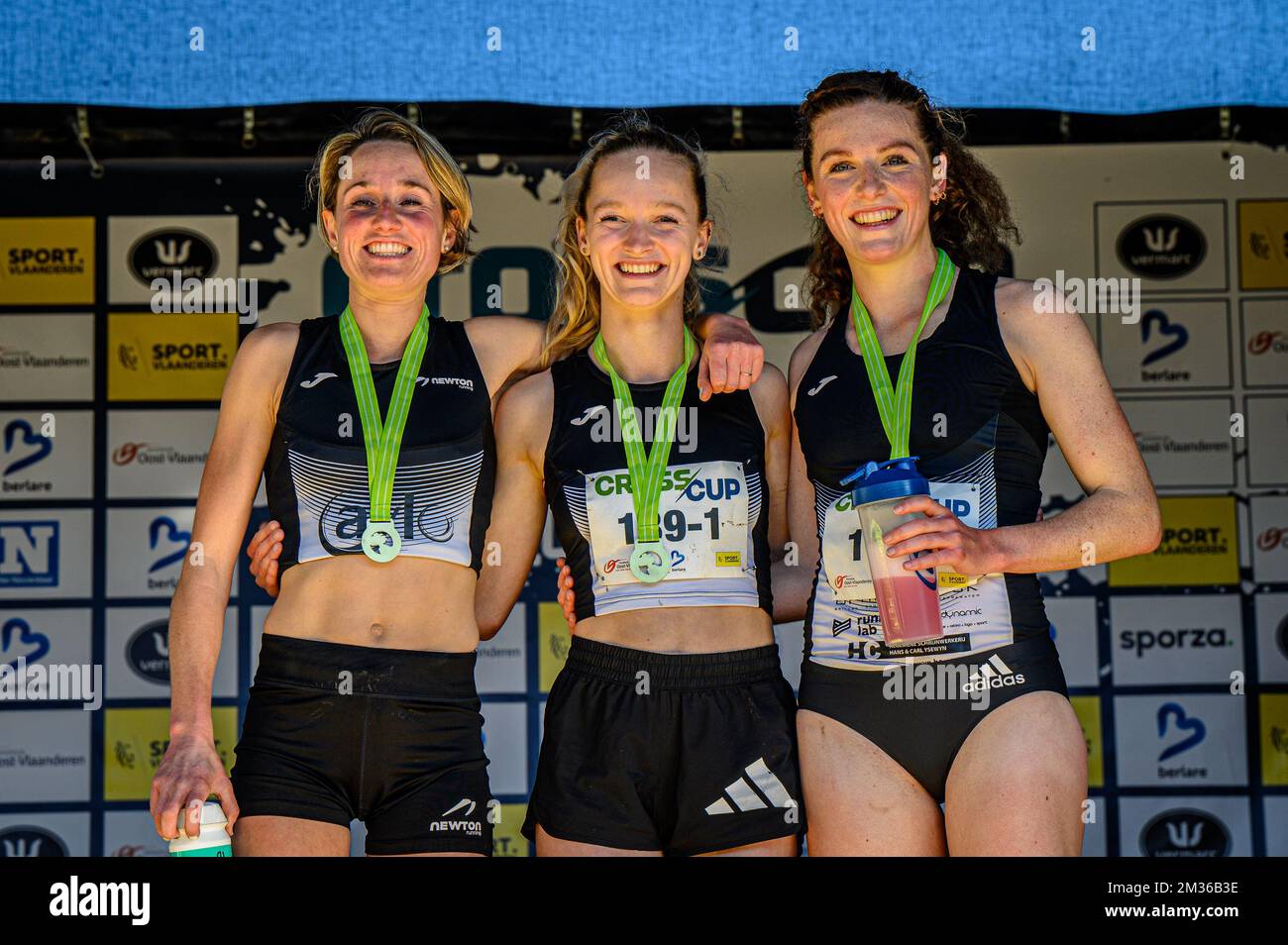 Winners Eline Dalemans, Willaert Melissa and Belgian Lisa Rooms ...