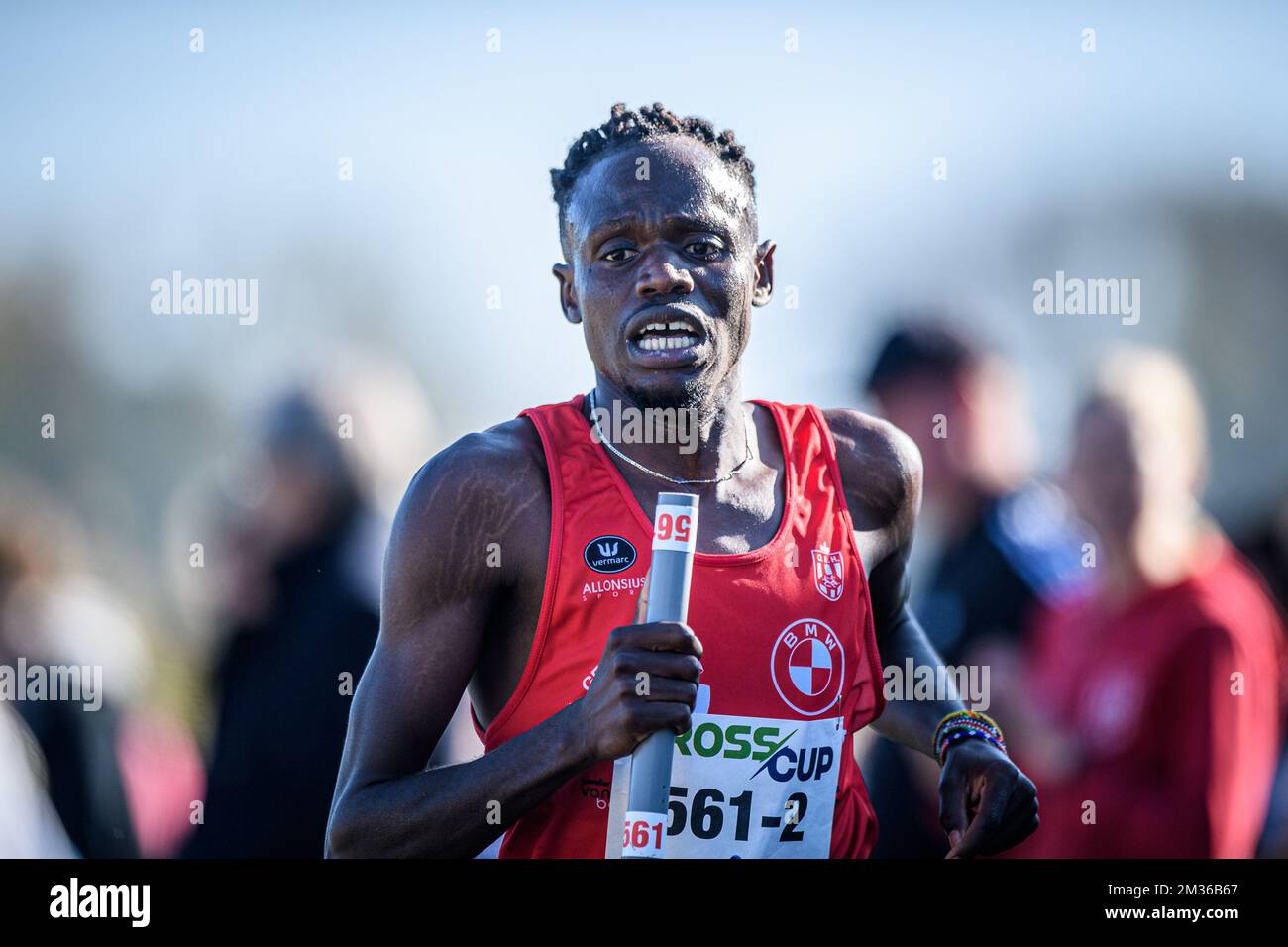 Belgian Isaac Kimeli pictured in action during the men's race at the ...