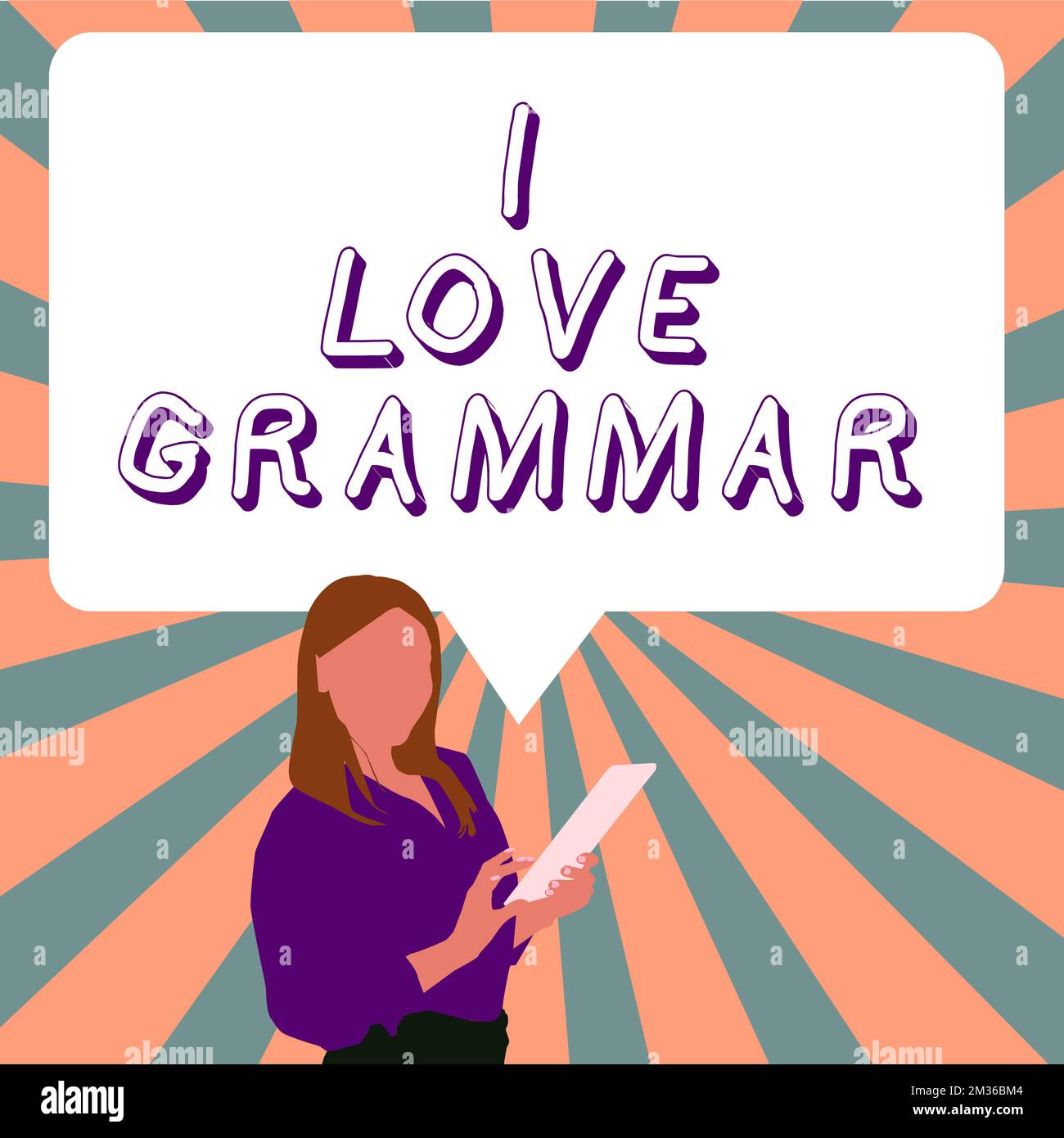 Hand writing sign I Love Grammar. Internet Concept act of admiring ...