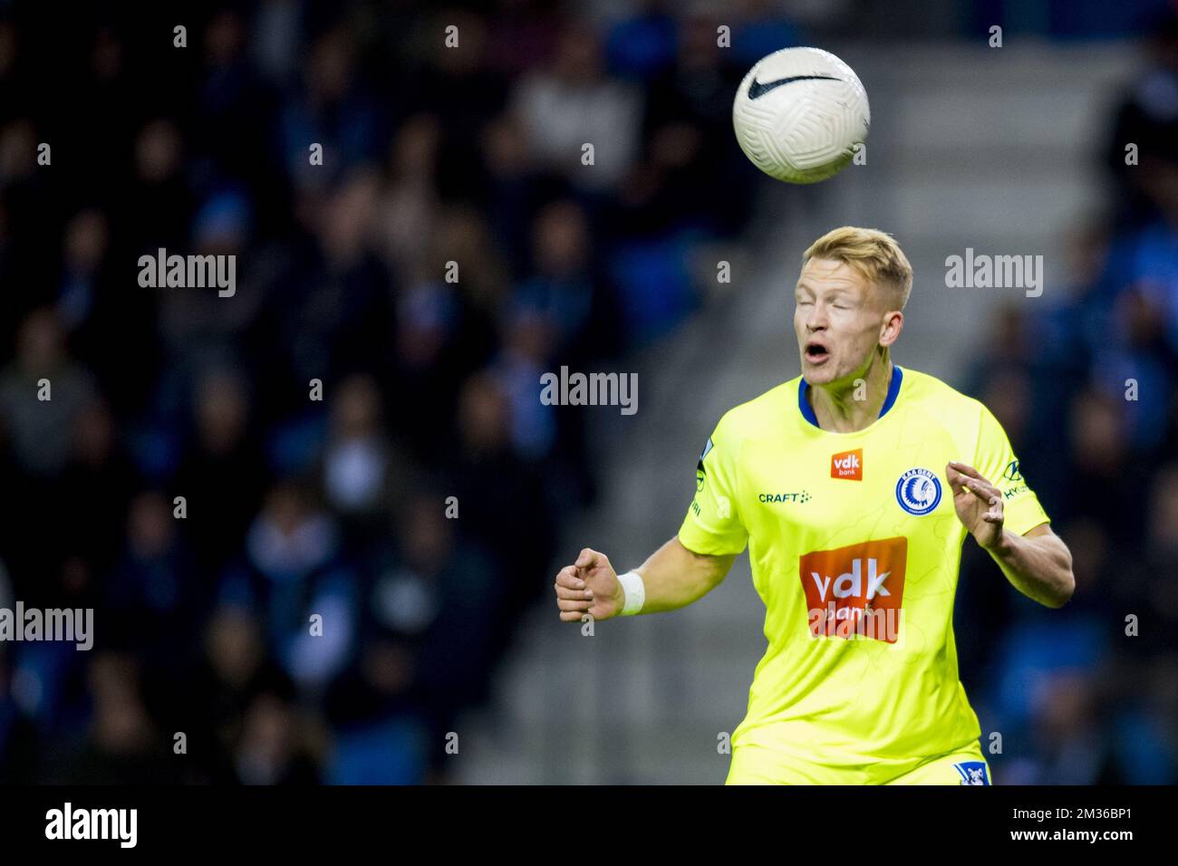 Gent's Andreas Hanche Olsen pictured in action during a soccer match ...