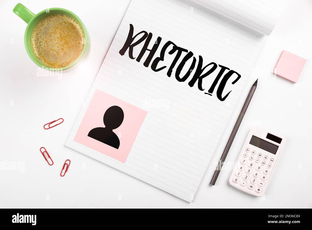 Handwriting text Rhetoric. Conceptual photo study of writing or ...