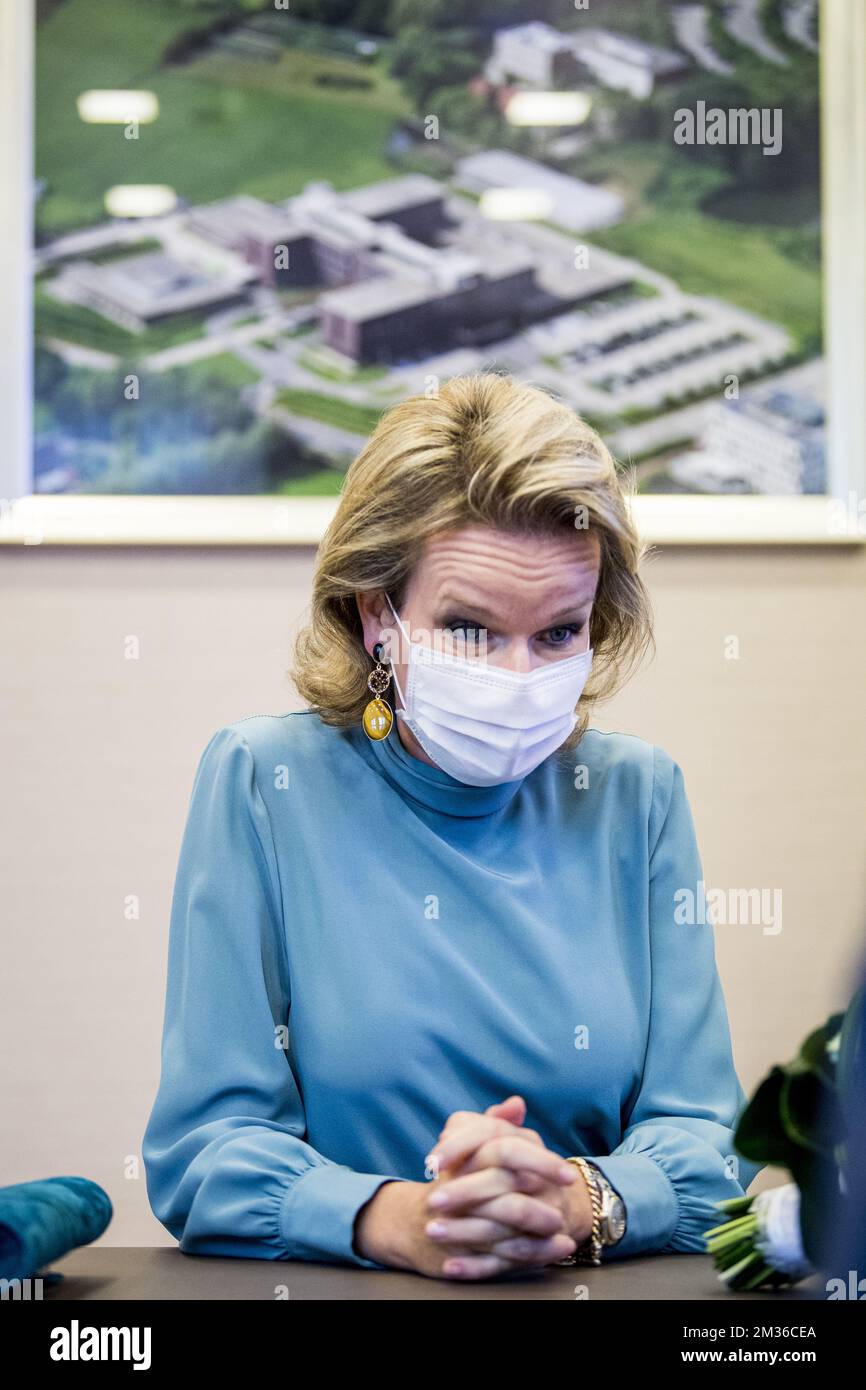 Queen Mathilde of Belgium pictured during a royal visit to the ...