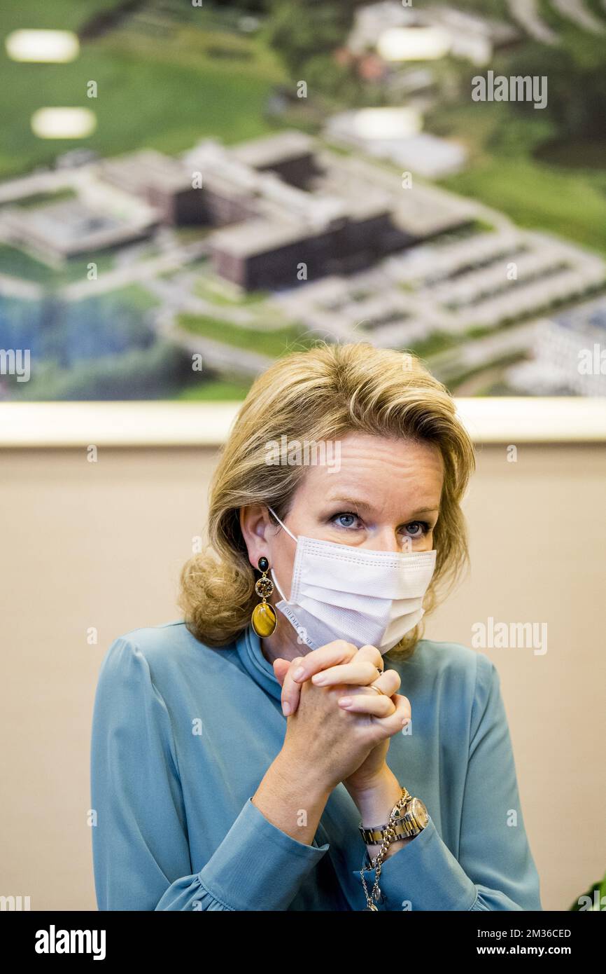 Queen Mathilde of Belgium pictured during a royal visit to the ...