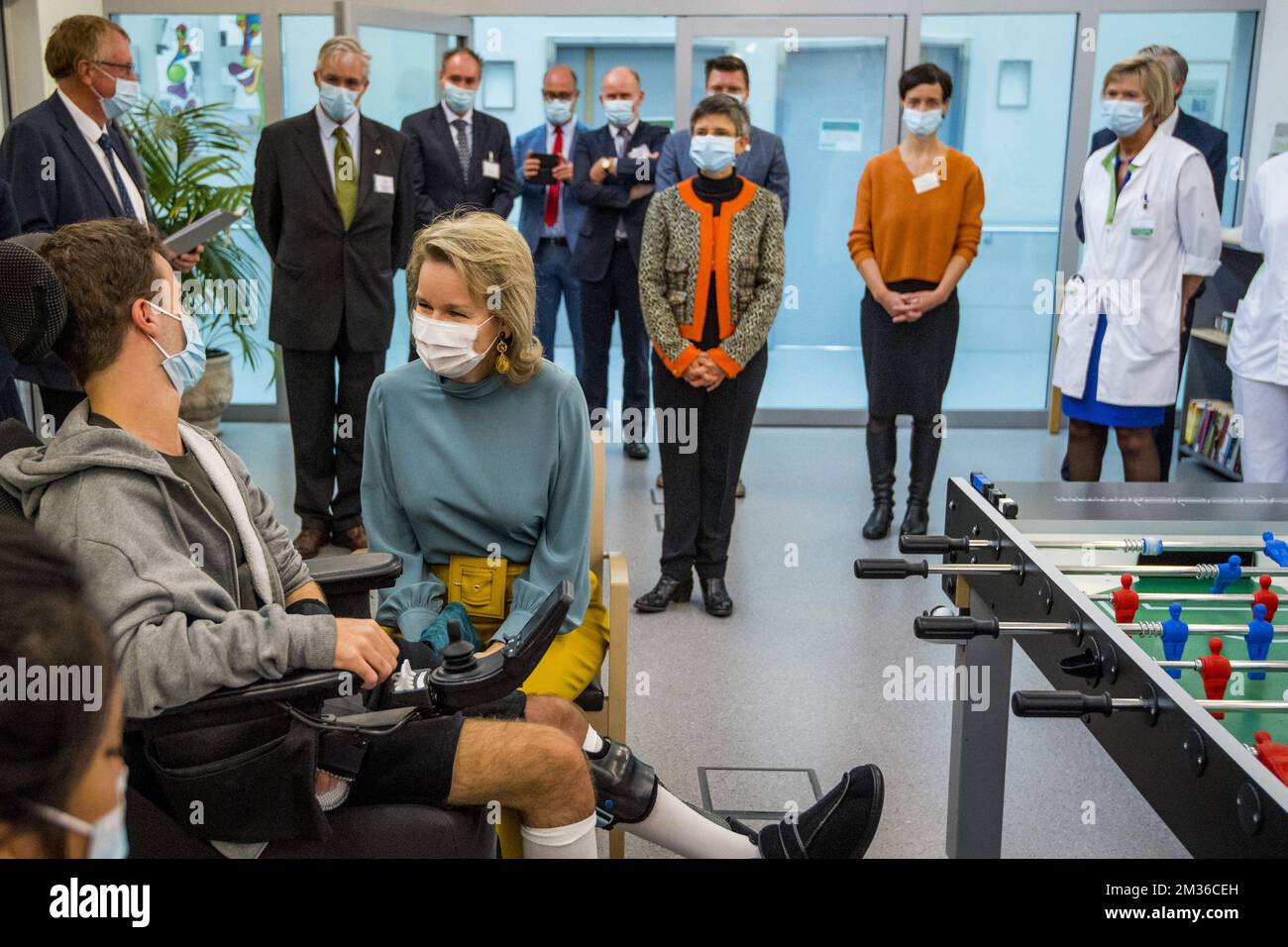 Queen Mathilde of Belgium pictured during a royal visit to the ...