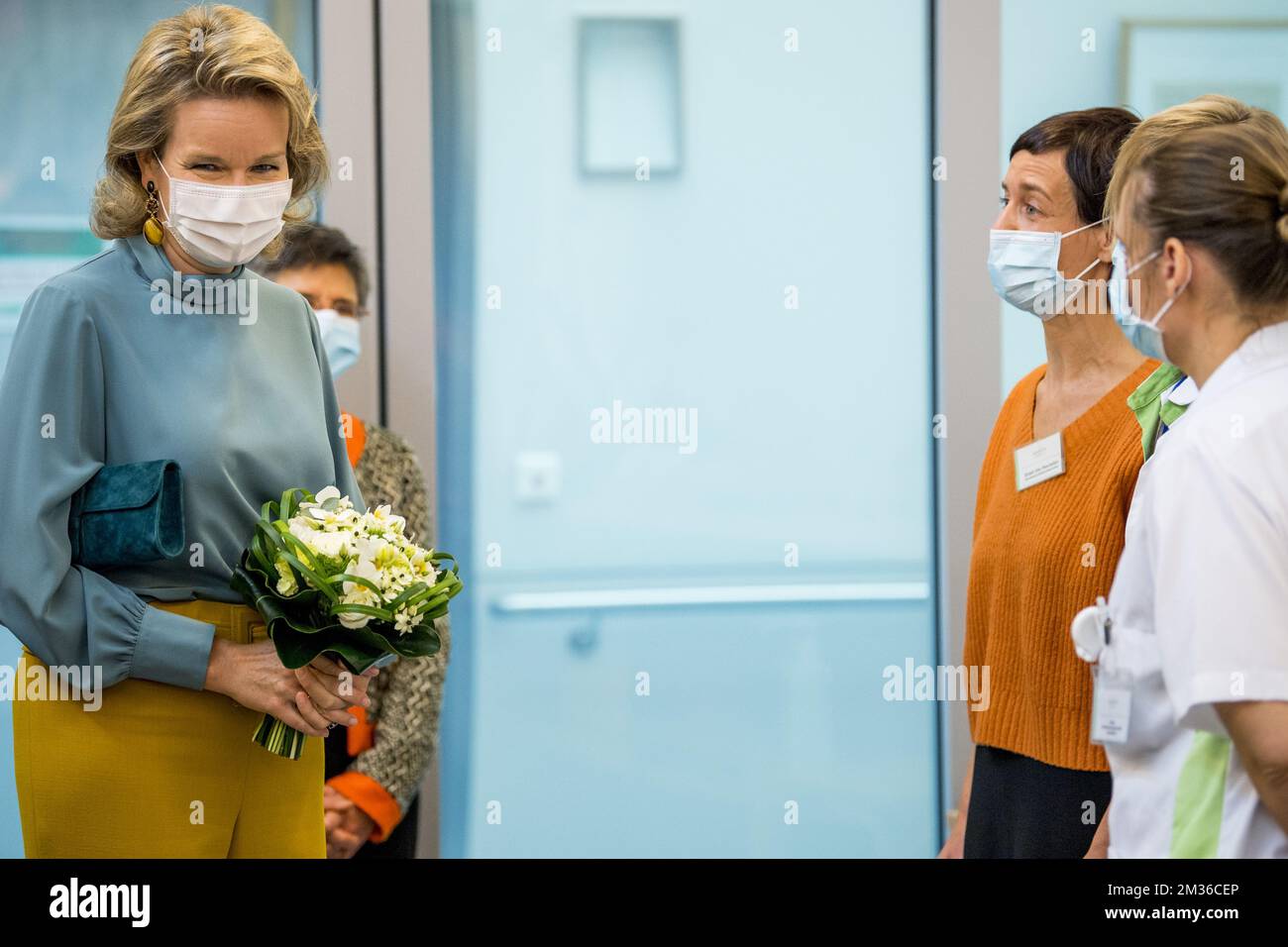 Queen Mathilde of Belgium pictured during a royal visit to the ...