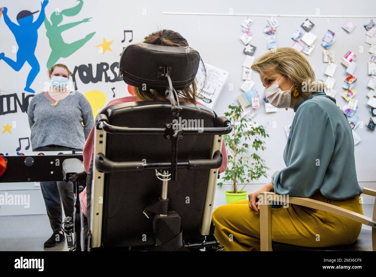 Queen Mathilde of Belgium pictured during a royal visit to the ...