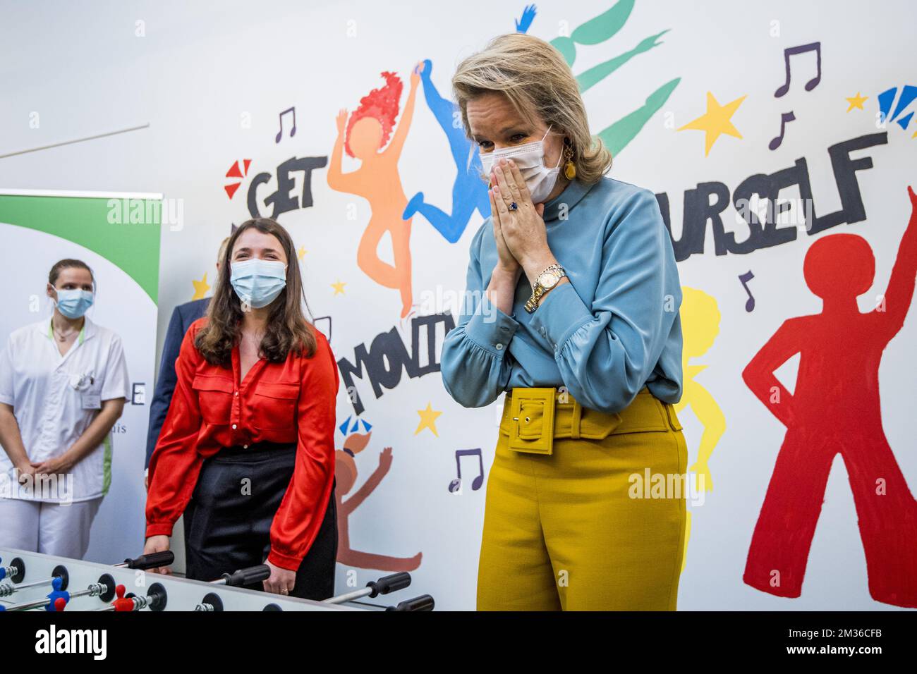 Queen Mathilde of Belgium pictured during a royal visit to the ...