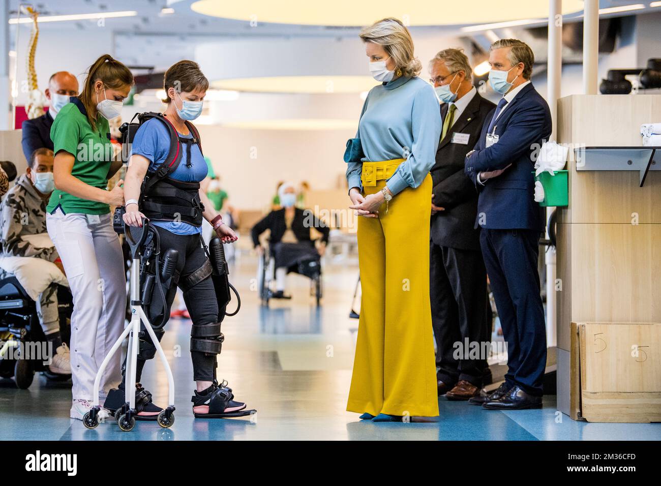 Queen Mathilde of Belgium pictured during a royal visit to the ...