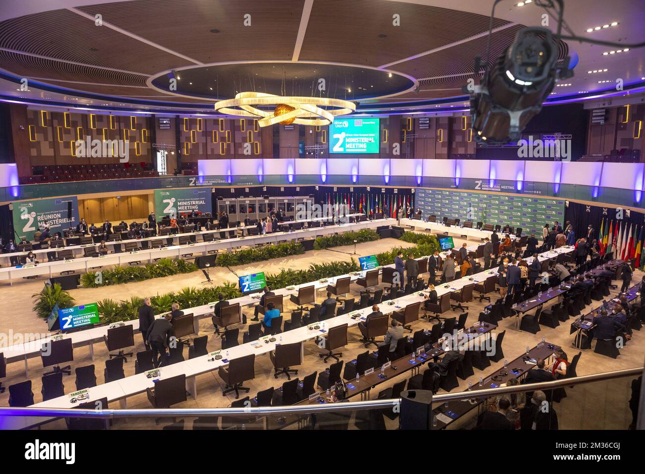 Illustration picture shows the conference hall during a joint African ...