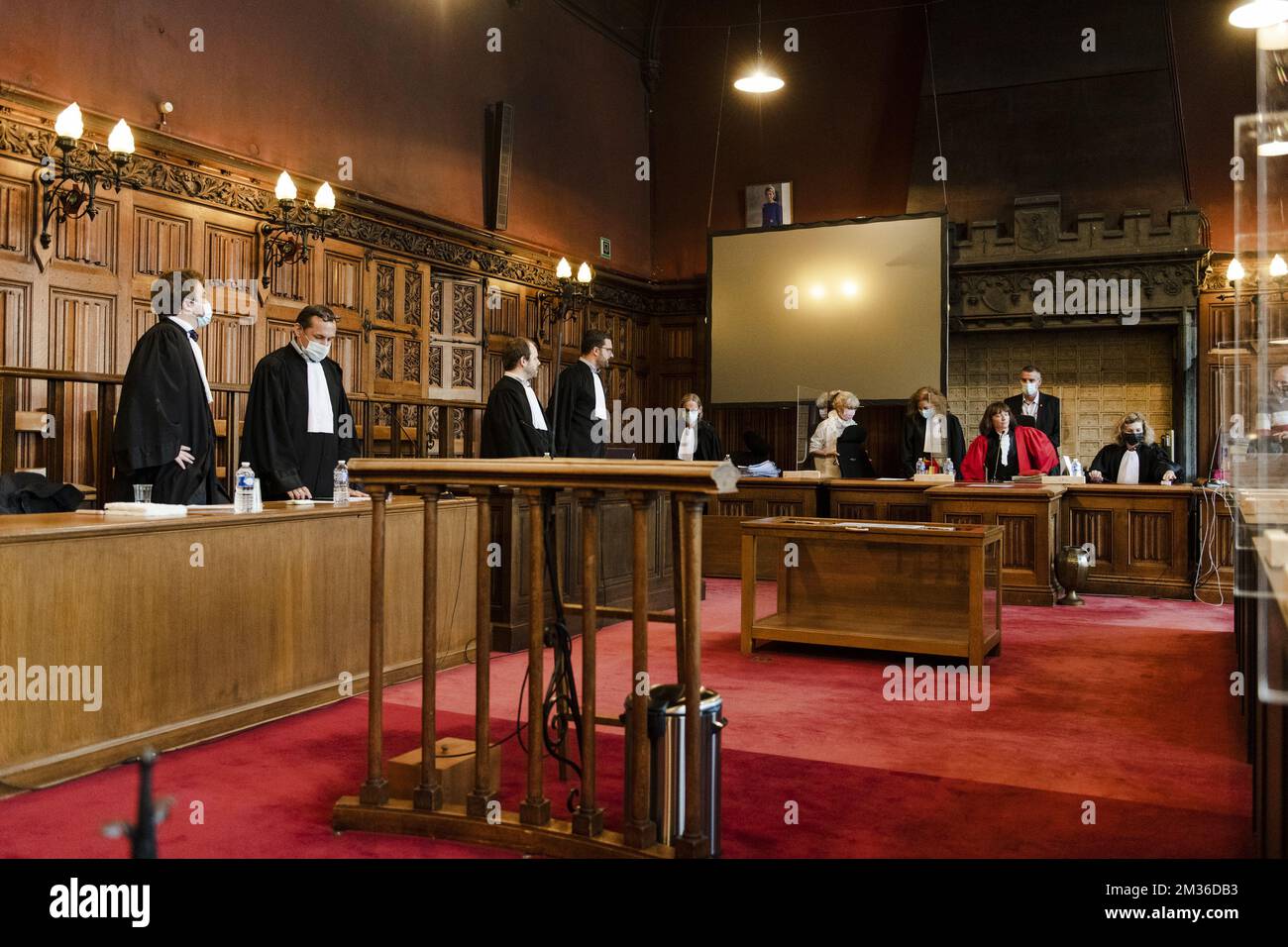 Illustration picture shows the jury constitution session at the assizes ...