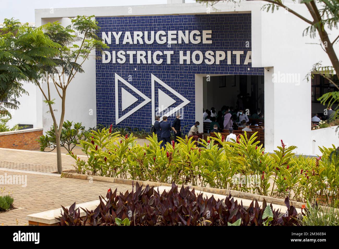 Illustration picture shows a visit to the Nyarugenge district hospital ...