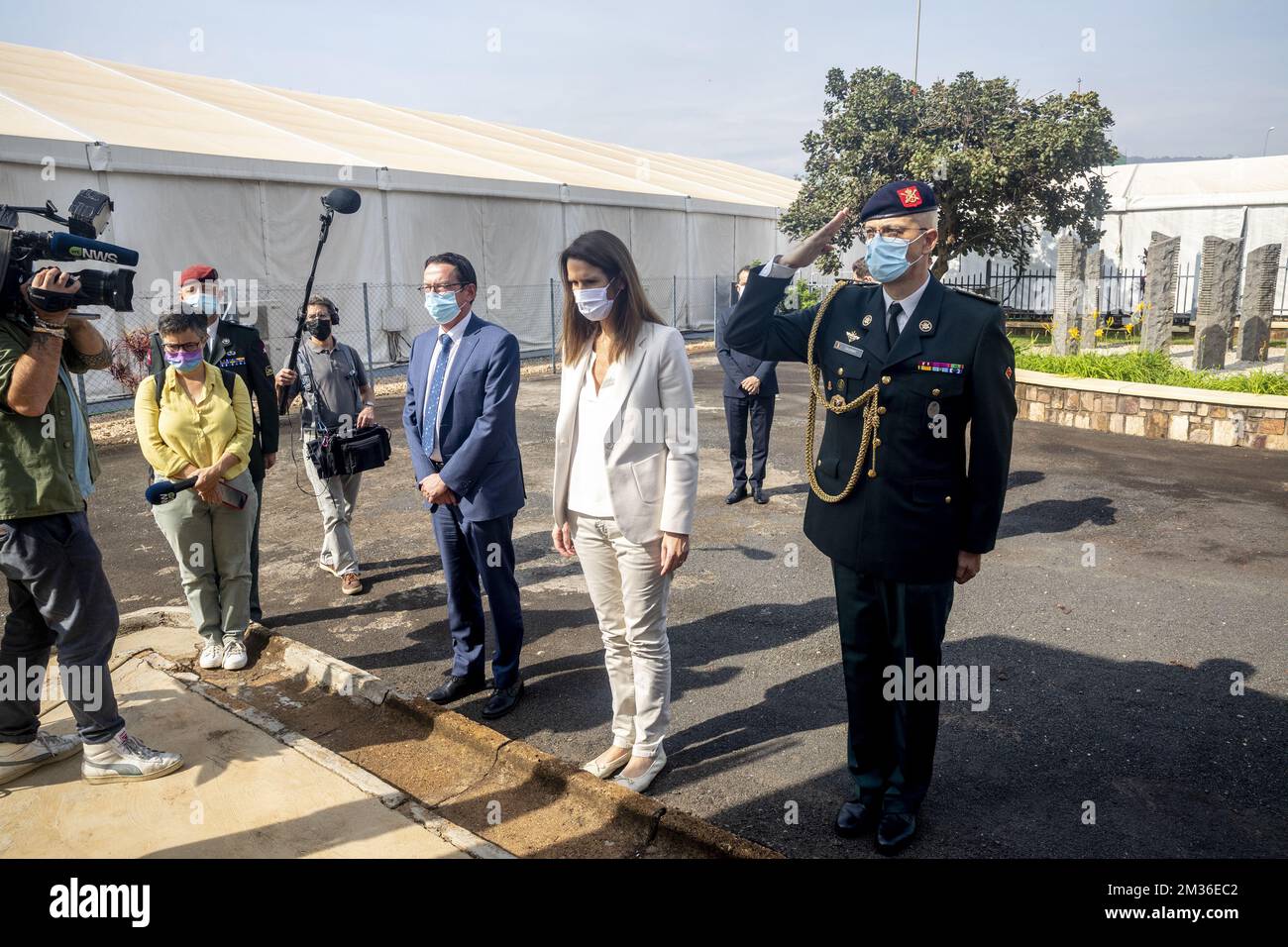 Belgian peacekeepers memorial hi-res stock photography and images - Alamy