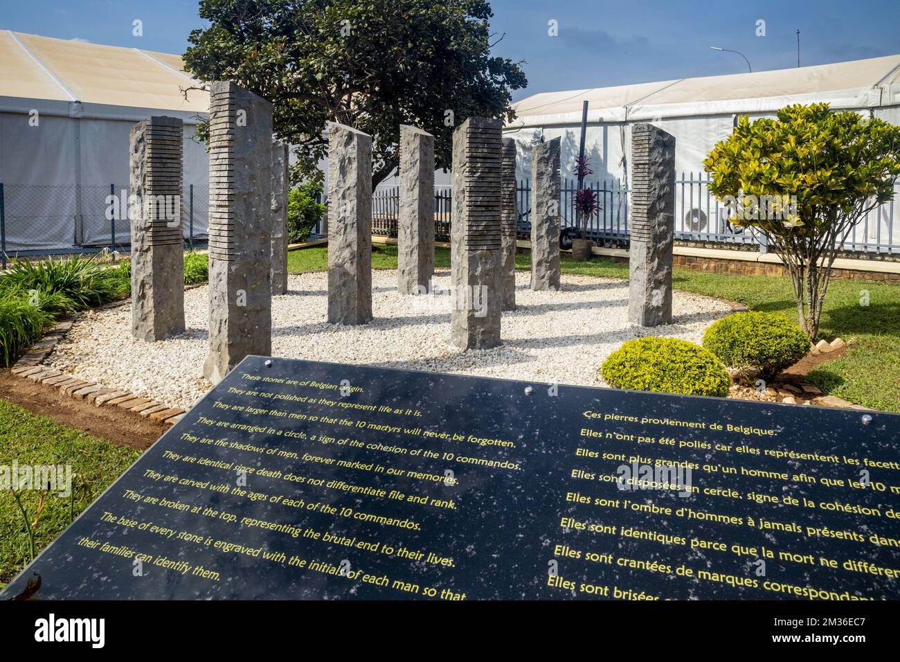Illustration picture shows a commemoration at the Belgian Peacekeepers ...