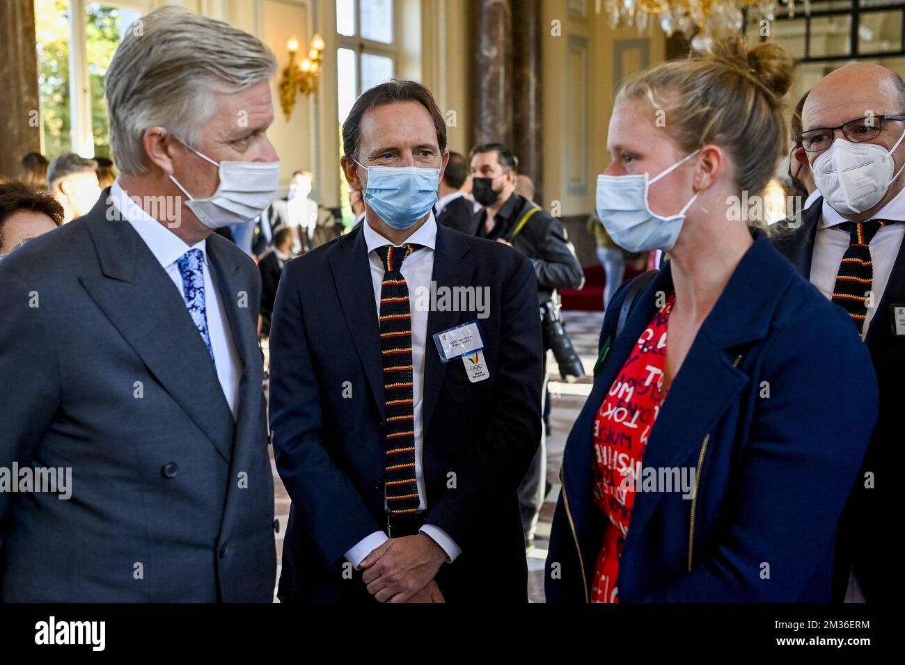 King Philippe - Filip of Belgium and athlete Hermien Peters pictured ...