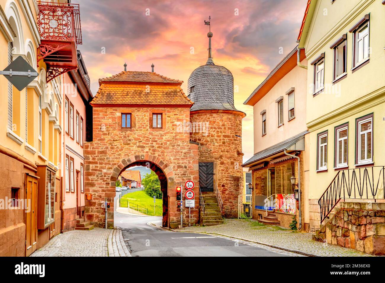 Old city in Tann, Hessen, Germany Stock Photo - Alamy