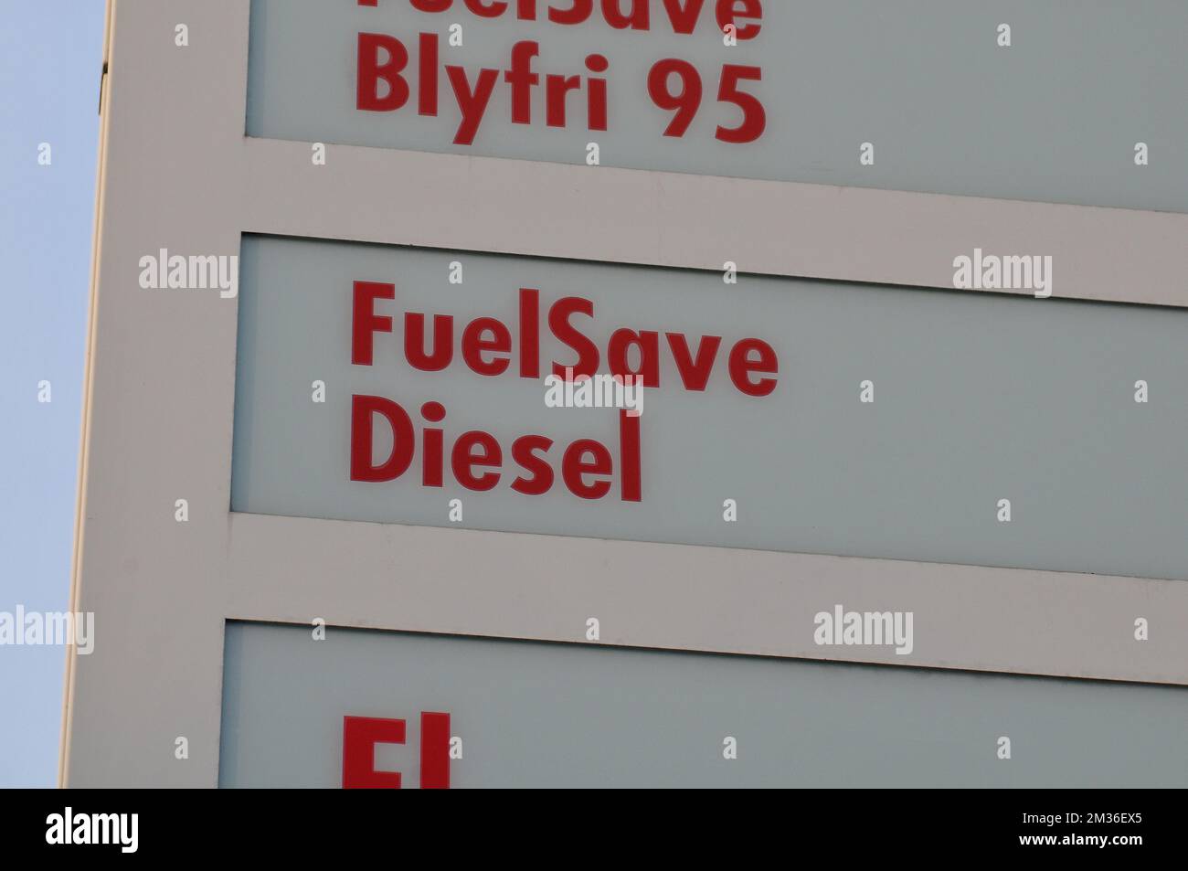 Copenhagen/Denmark/14 December 2022/Shell gasoline station in danish ...