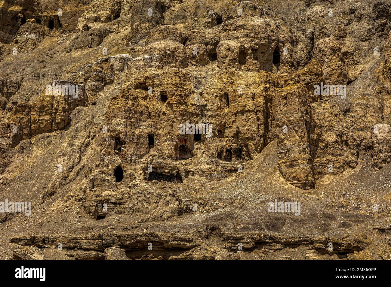 The unique landscape of an ancient architectural site in Zanda County ...