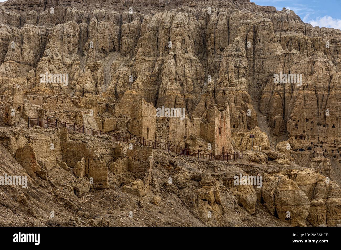 The unique landscape of an ancient architectural site in Zanda County ...
