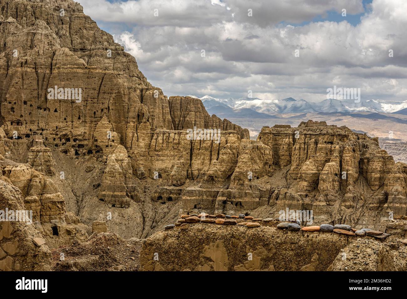 The unique landscape of an ancient architectural site in Zanda County ...