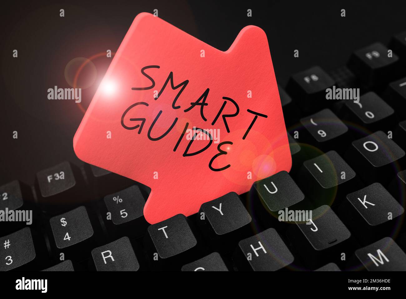 Writing displaying text Smart Guide. Concept meaning used to guide the ...